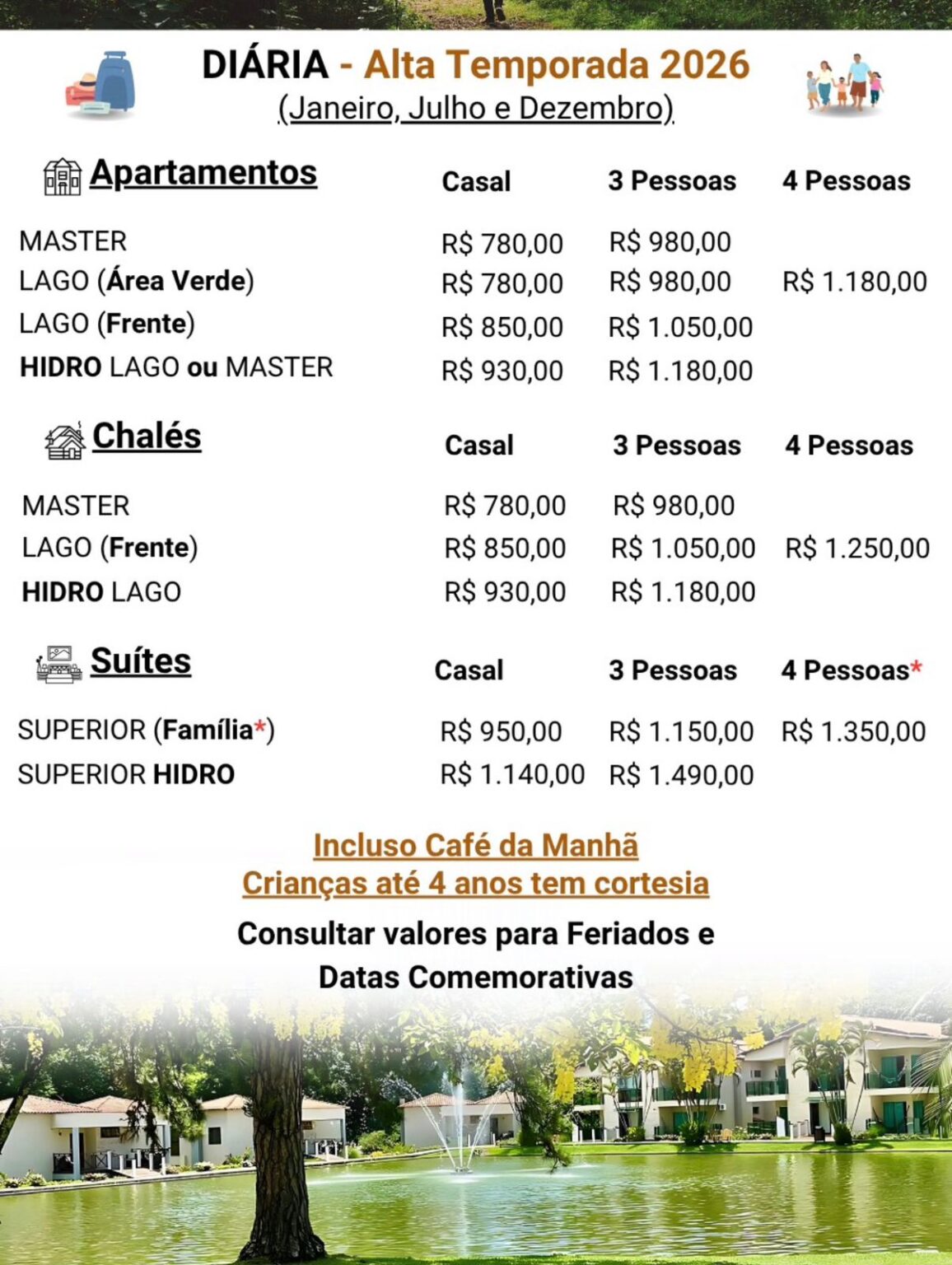 Pacotes - Fim de Semana - Pousada do Lago Penedo